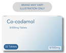 Co-codamol - 8/500mg - 32 Tablets - For Acute, Moderate To Severe Pain ...