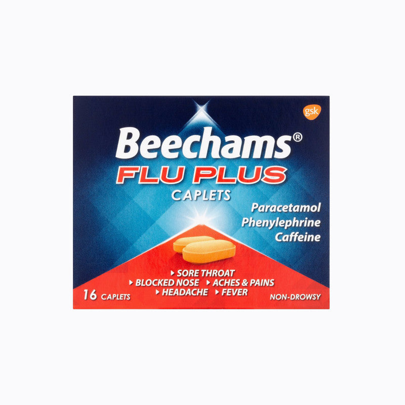 Beechams Flu Plus – 16 Caplets | Pharmacy Prime