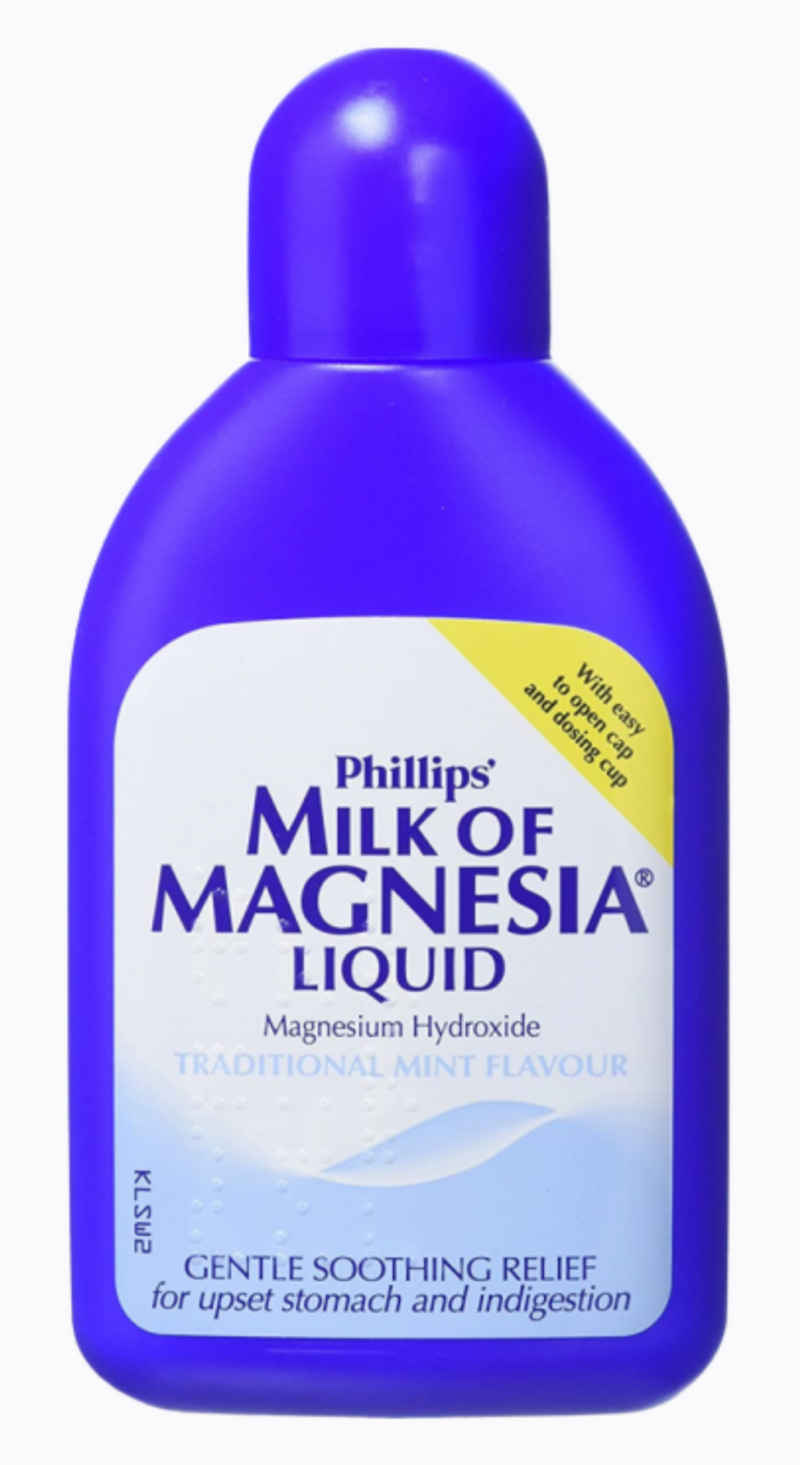 Phillips' Milk Of Magnesia Liquid Traditional Mint Flavour - 200ml ...